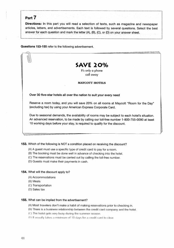 1000 reading comprehension practice test items for the new TOEIC test 1000 reading comprehension practice test items for the new TOEIC test